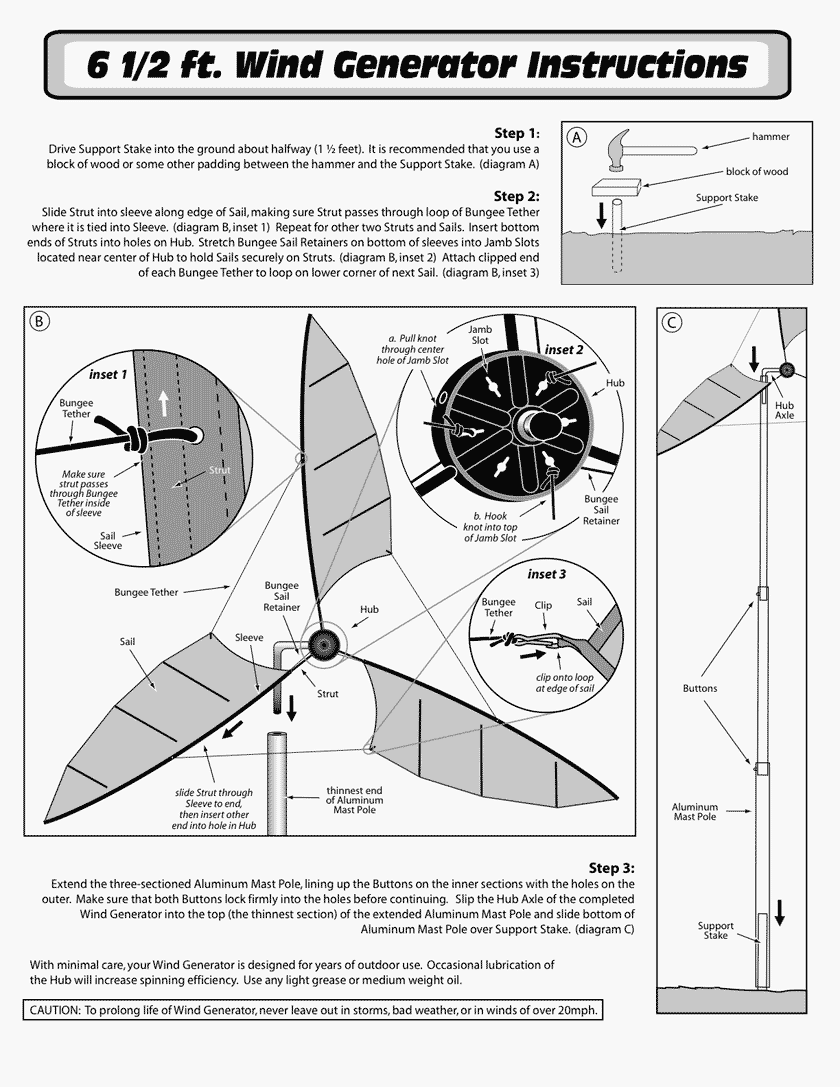 "Wind Premier Generator Instructions"